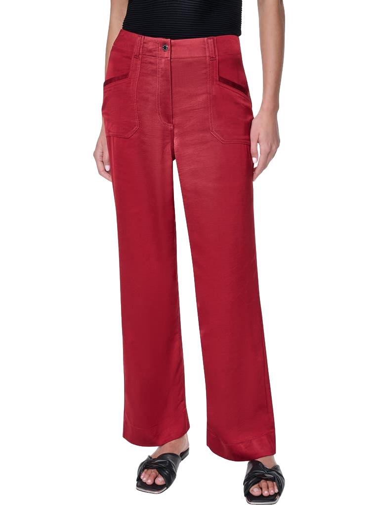 DKNY DKNY Contrast Stitch Straight Leg Pants
